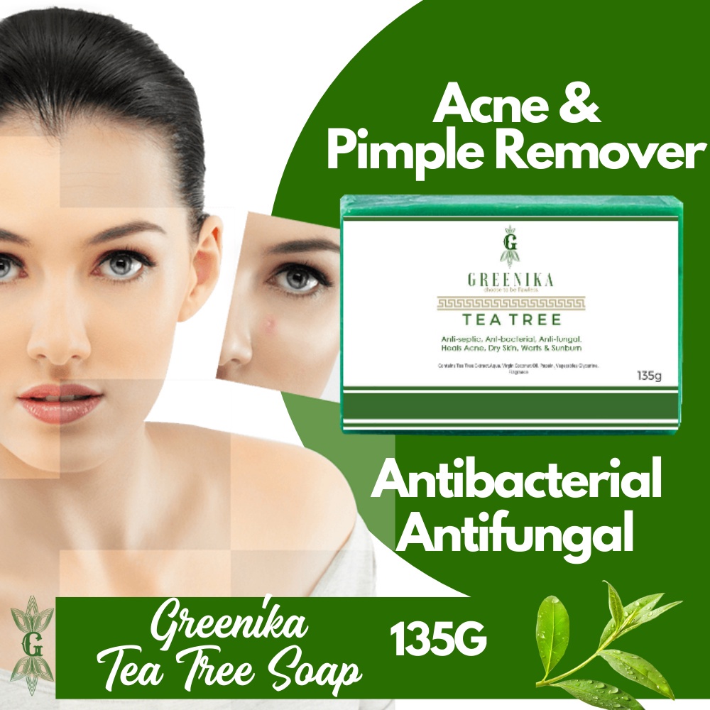 Acne Treatment Greenika Organic Tea Tree Soap Anti Acne Fungal Pimple