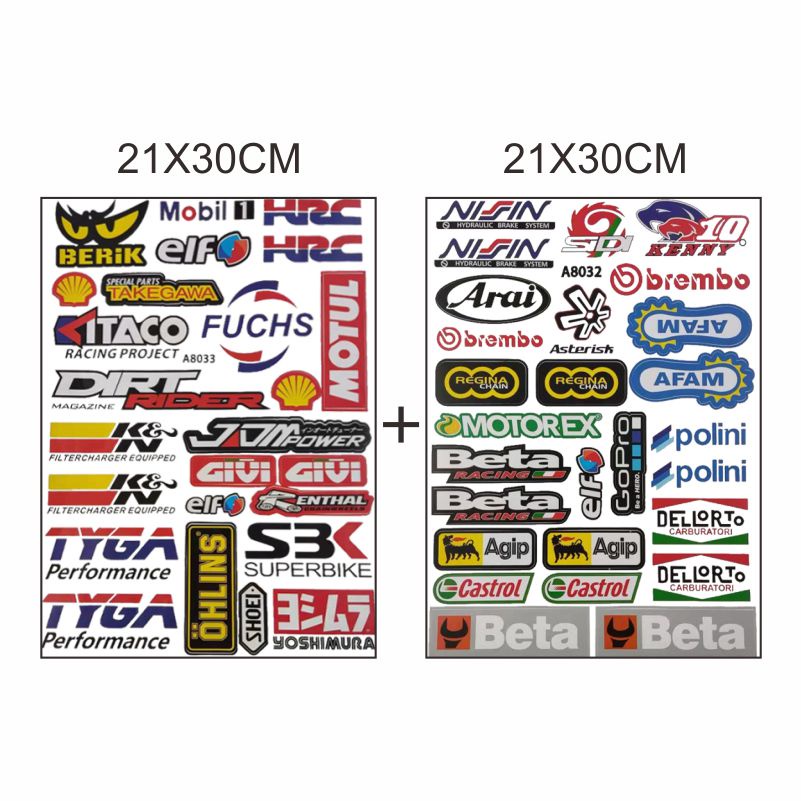 MOTUL NGK GoPro sponsor sticker for motor bike scooter motorcycle ...