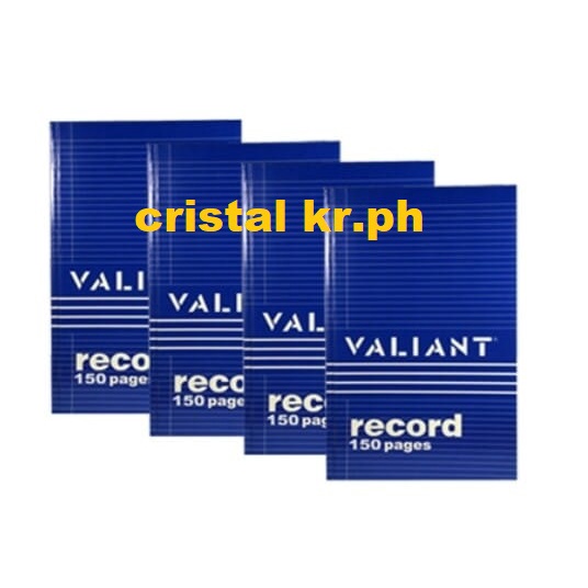 Valiant Record Book 500, 300, 200, 150 pages Sold Per Piece | Shopee ...