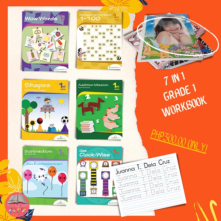 Personalized Grade 1 Workbook (139 pages) | Shopee Philippines