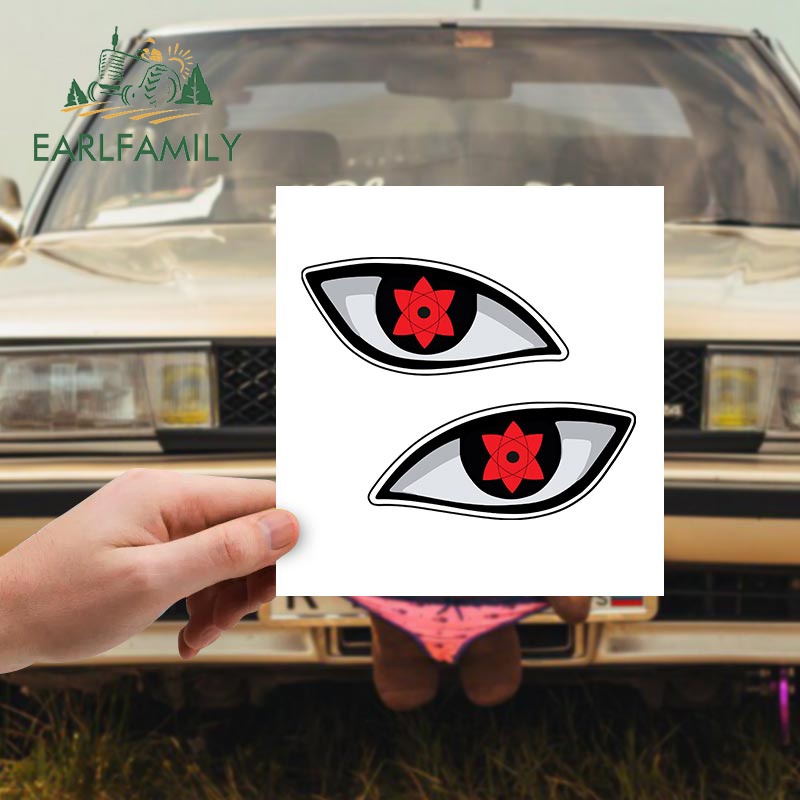 EARLFAMILY 13cm x 10.2cm for Anime Ninja Sharingan Eyes Car Stickers ...