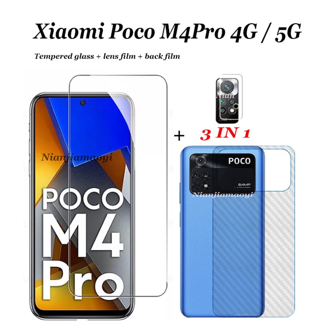 (3 in 1) For Xiaomi Poco M4 Pro 4G/5G/X4 PRO X4 GT F4 Poco M3/M3pro/X3 ...