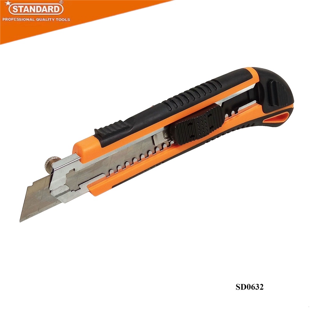STANDARD Rubber Grip Auto Utility Knife Knife set (SD0632) | Shopee ...