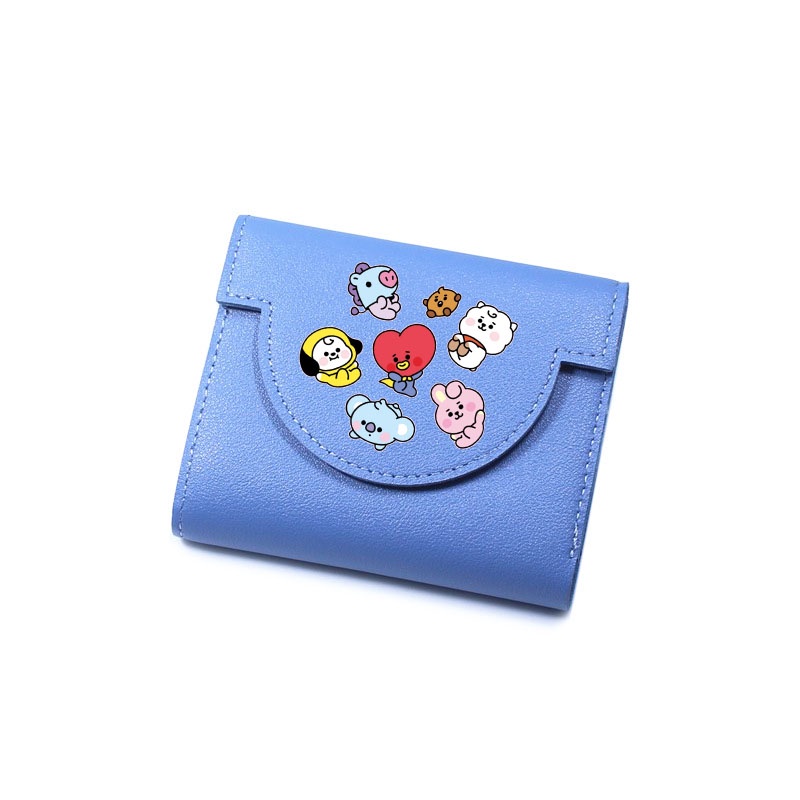 Korean BTS Wallet for Woman Cute Wallet for Men Short Wallet Card ...