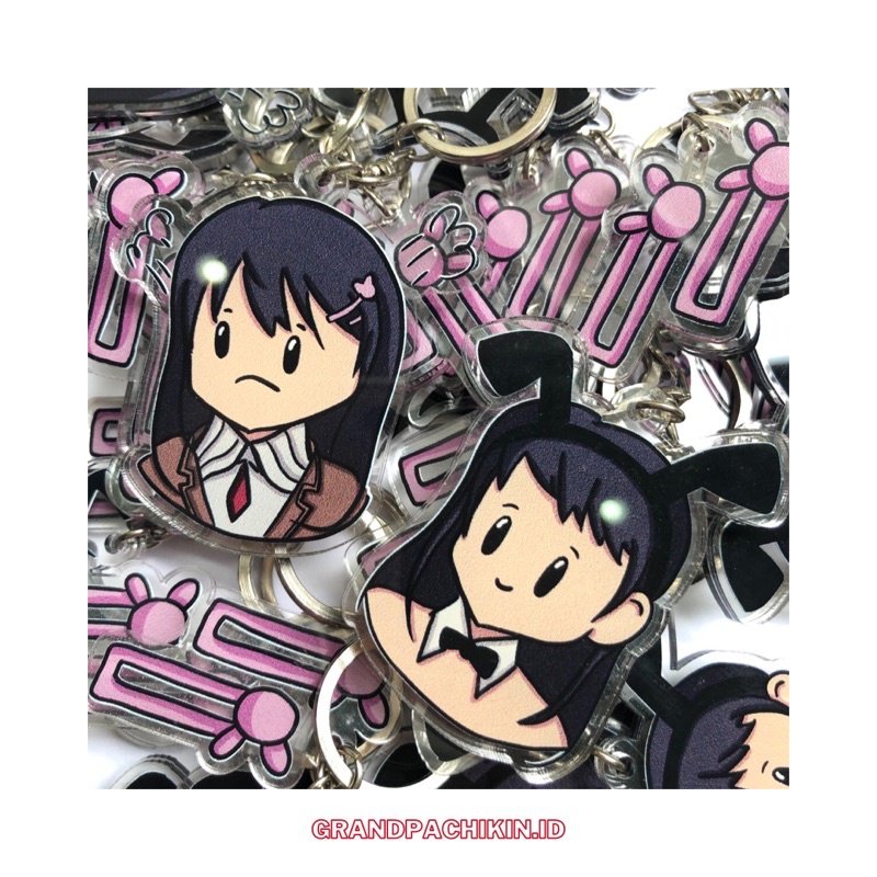 GANTUNGAN Bunny Girl Senpai Mai Sakurajima Keychains! | Cute Bunny Girl ...