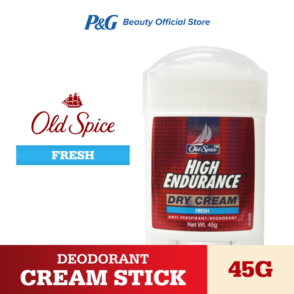 Old Spice Anti Perspirant High Endurance Dry Cream Deodorant Fresh 45g ...