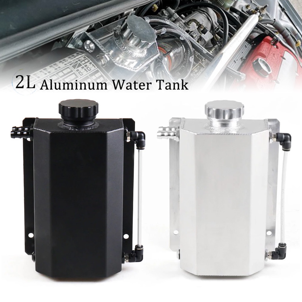 2L Universal Engine Oil Fuel Gas Catch Can Breather Tank Bottle Coolant ...