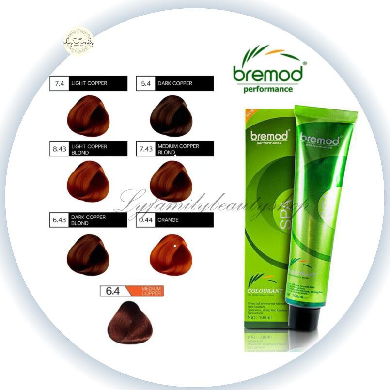 Bremod Hair Color Dye Copper 5/4 7/4 6/43 7/43 8/43 0/44 | Shopee ...