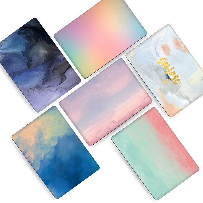 2pcs UNIVERSAL Grandient Color Laptop Stickers Decal Self-adhesive ...