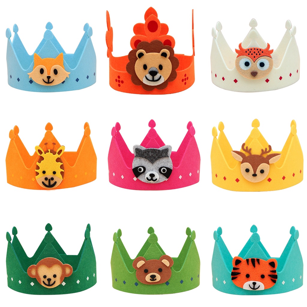 Jungle Safari Hat Zoo Animal Party Headbands Decorations Wild One ...