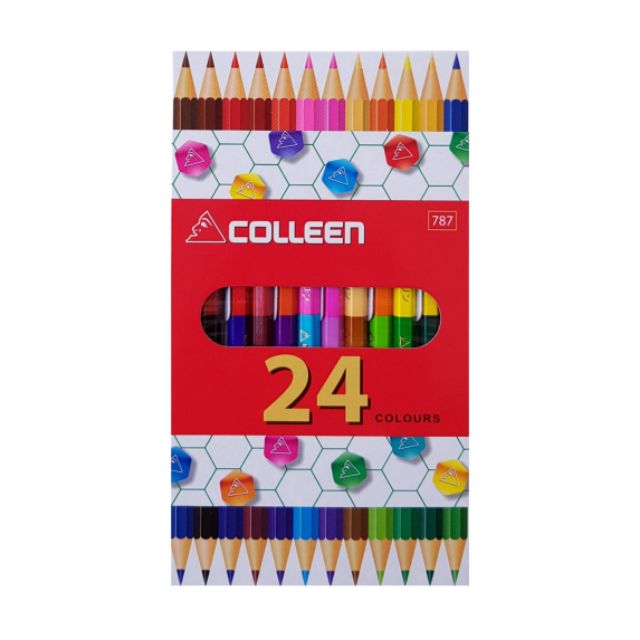 Colleen Colored Pencils 12 Sticks 24 Colors 787(Square Rod) | Shopee ...