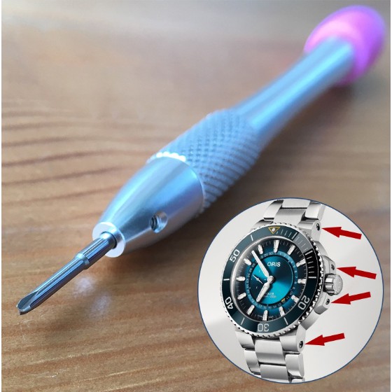 Triangular watch case screwdriver for Oris Divers watch band tools ...