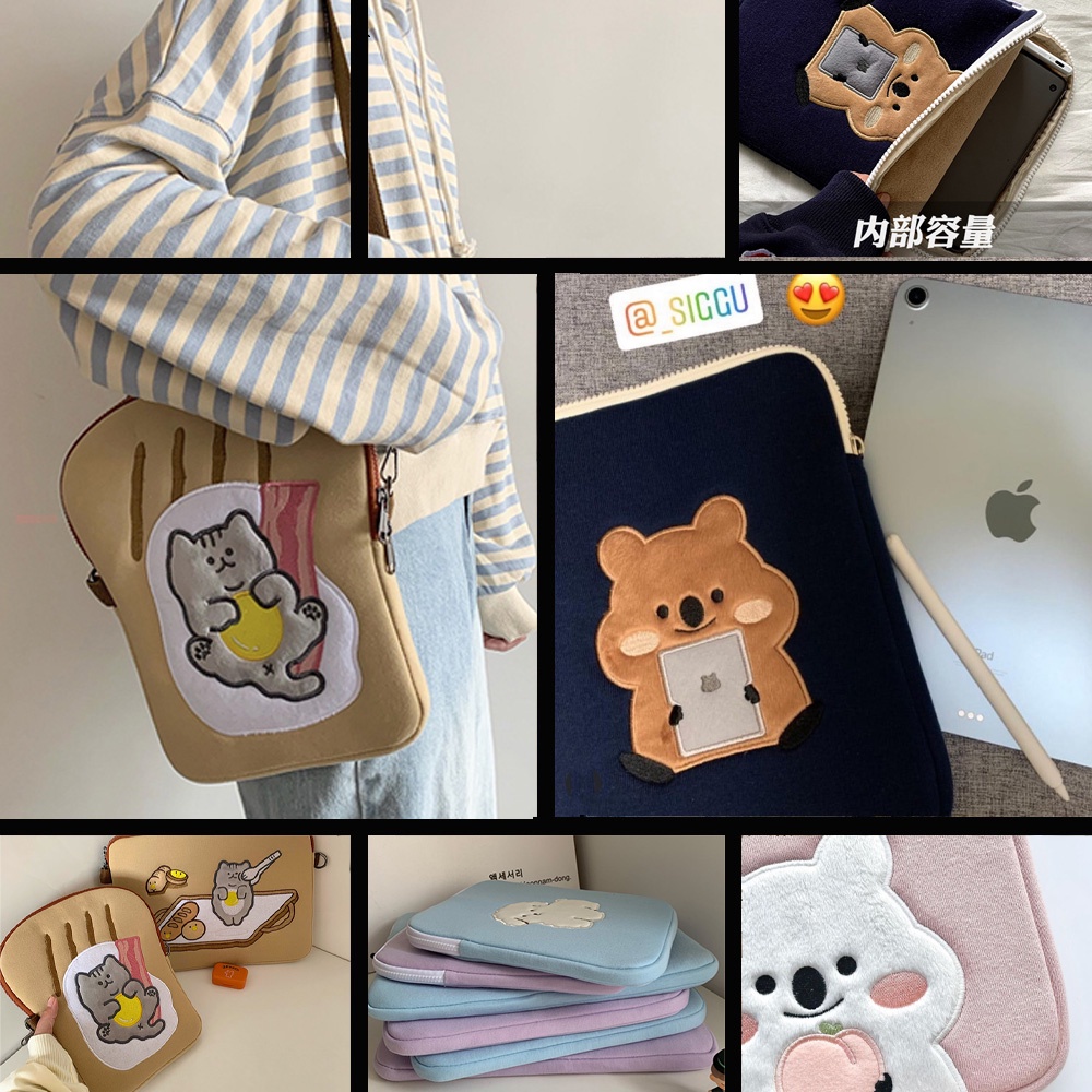 Cartoon Korea Hokka Cute Ins Laptop Bag Laptop Case Tablet Sleeve Pouch ...