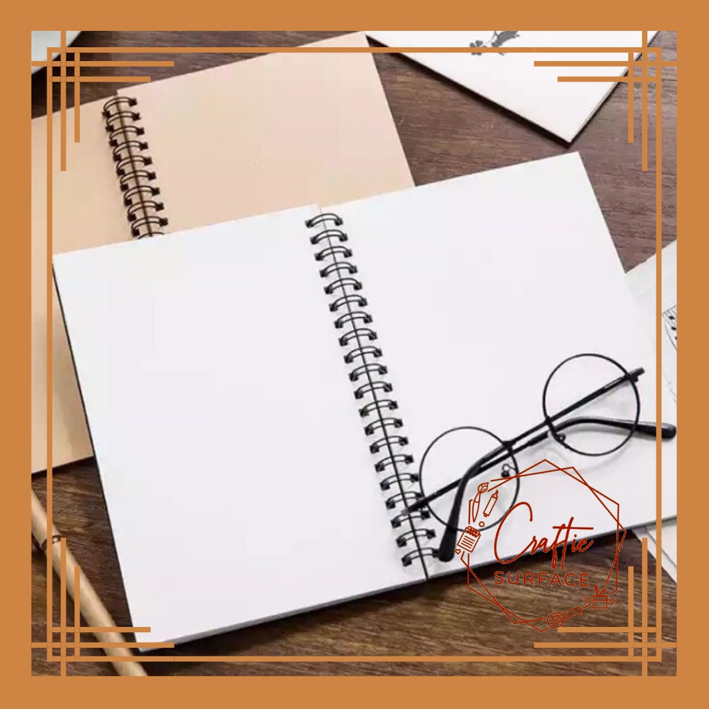 Spiral Notebooks Kraft and Black cover | Shopee Philippines