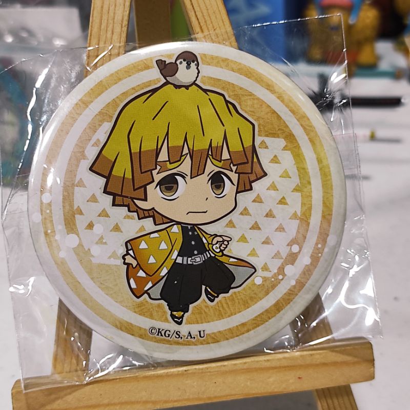 Demon Slayer ~ Agatsuma Zenitsu Merch (Acrylic Standee, Pins, Rubber ...