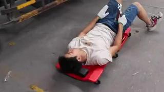 Mechanics Workshop Car Creeper 40 Inch With Led Lighting Car Repair ...