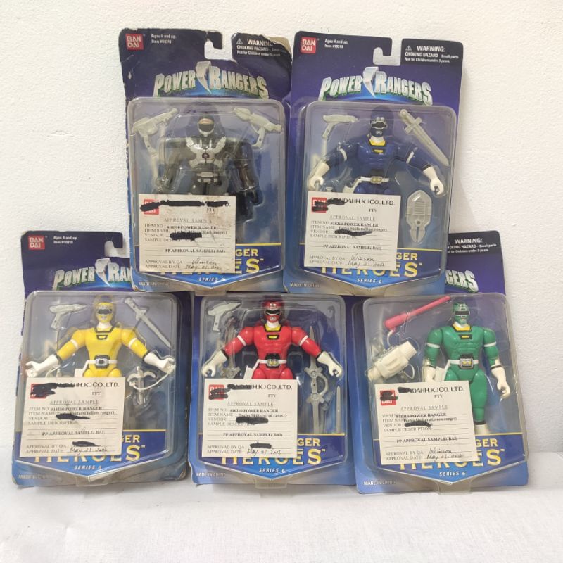 SUPER DUPER SAMPLE UNIT Power Rangers Turbo Heroes 6 series | Shopee ...