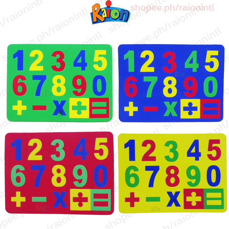 Numbers and Math Symbols Puzzle Set RIC (16116) Raion Learning ...