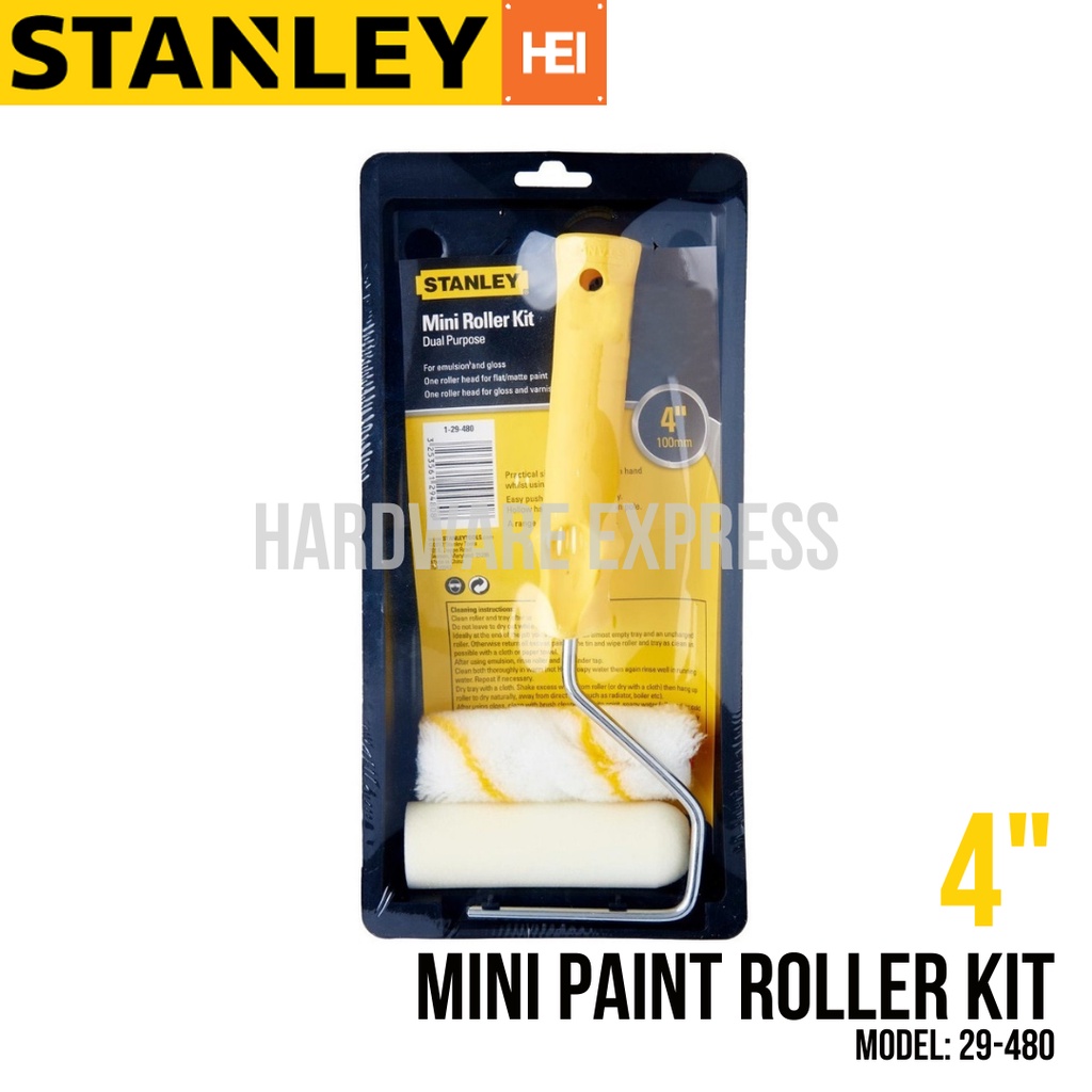 STANLEY Mini Paint Roller Kit 4" (29-480) | Shopee Philippines