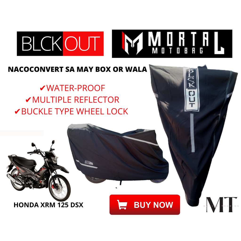 MT BLCKOUT Motor Cover BLACK For HONDA XRM 125 DSX | HEAVY DUTY ...