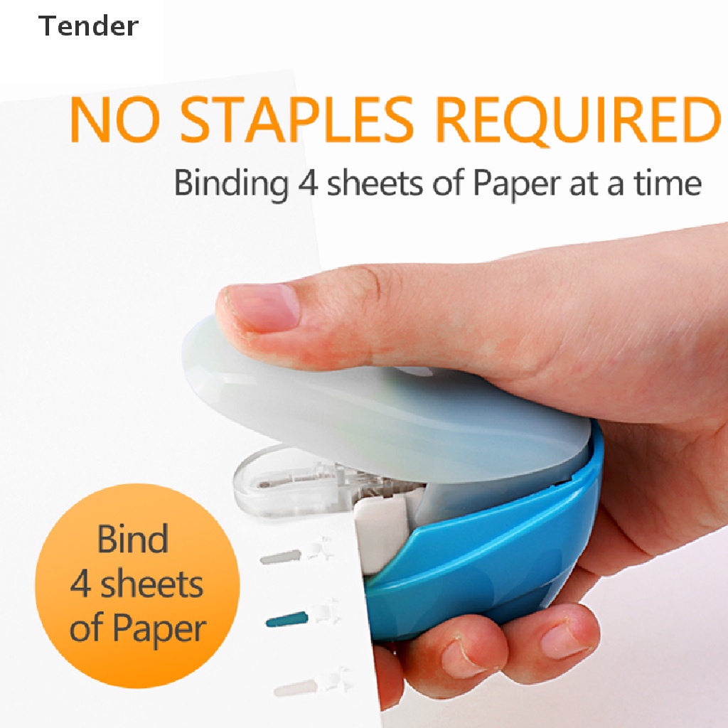 [Preferred] Book Paper Stapling Mini Portable Stapleless Stapler School ...