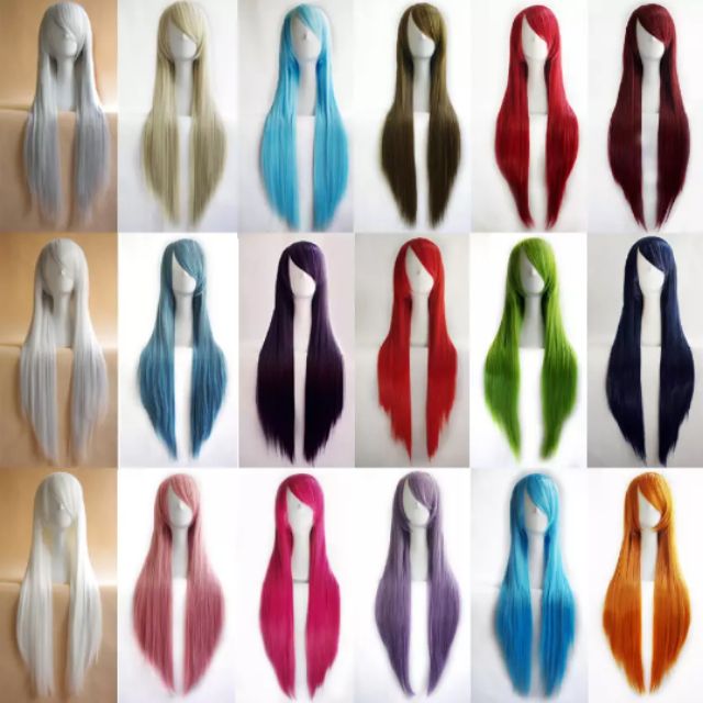 Cosplay Kingdom - 80cm Long Wigs (basic style wigs) | Shopee Philippines