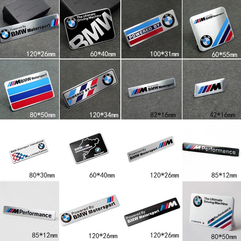 Suitable for BMW Metal Car Stickers Suitable for BMW Random Labels BMW ...