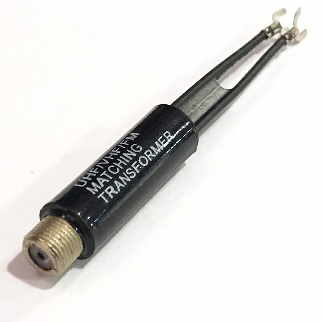 UHF/VHF/FM/TV F Ccable 75-300 Ohm Balun Antenna Matching Transformer ...