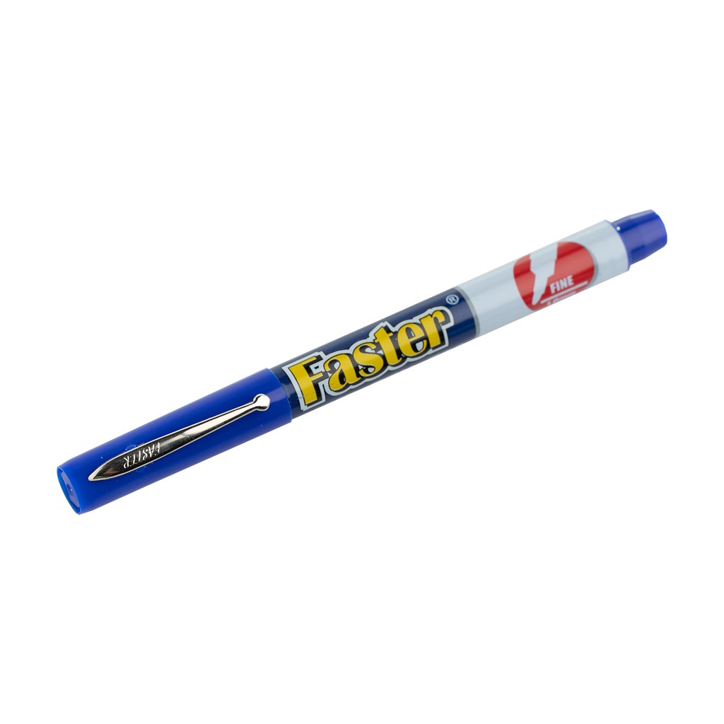 Faster Name Pen Permanent Marker 1.0mm Fine Blue 700 (10Pcs) | Shopee ...