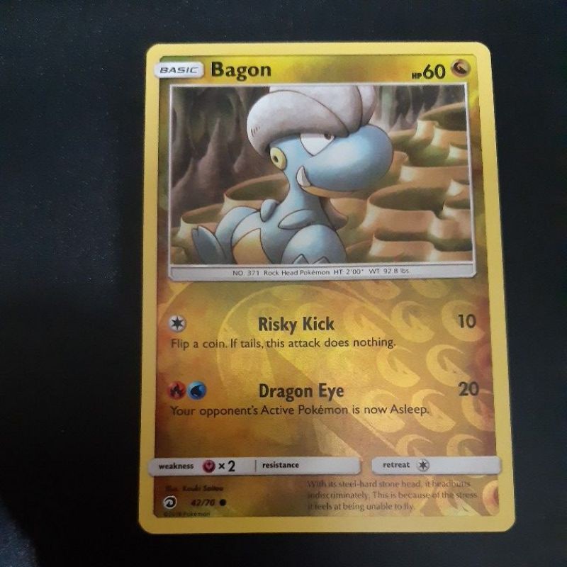 Pokemon Card TCG: Bagon 42/70 (REVERSE HOLO) 100% Original Pokemon Card ...