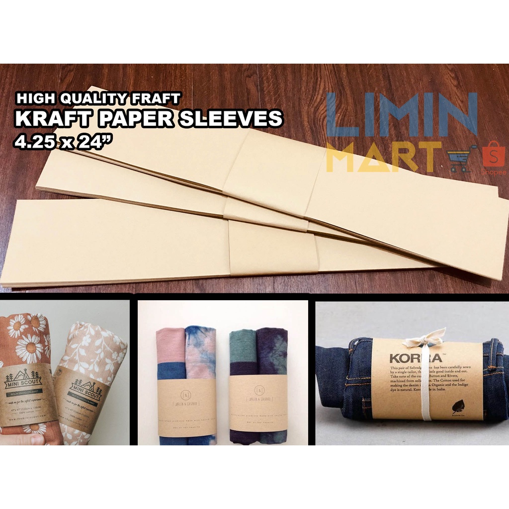 KRAFT PAPER SLEEVES / HIGH QUALITY 30pcs | Shopee Philippines