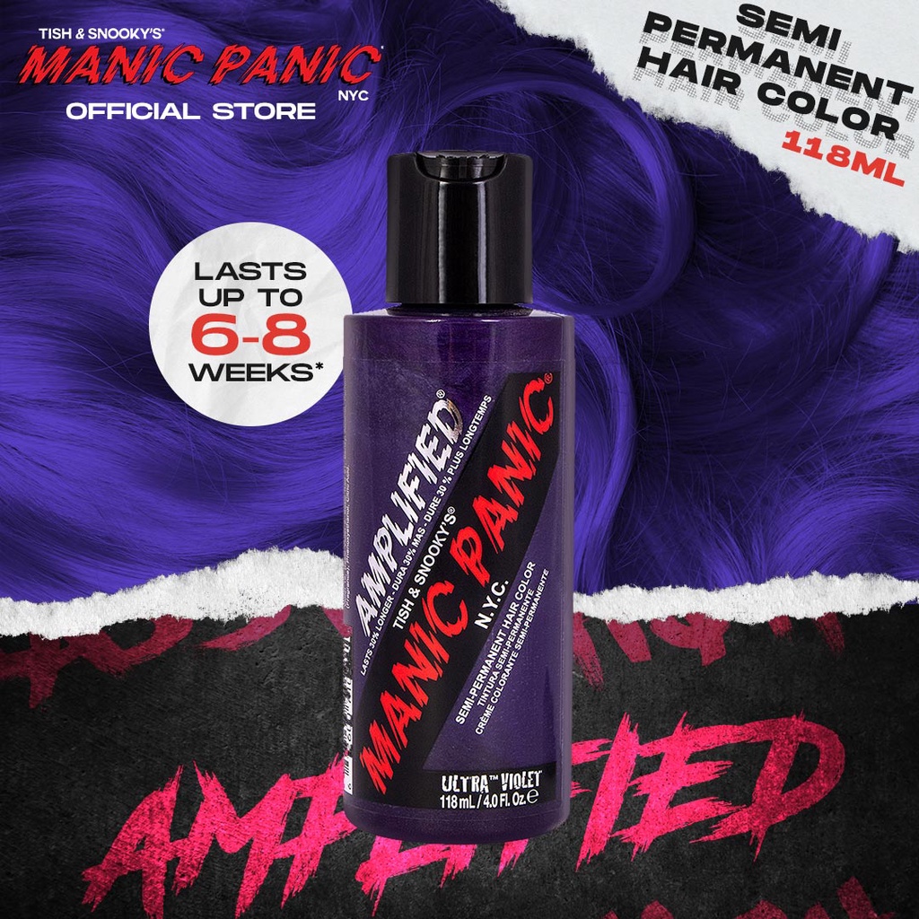Manic Panic Amplified Cream Formula in Ultra Violet 118ML | Shopee ...