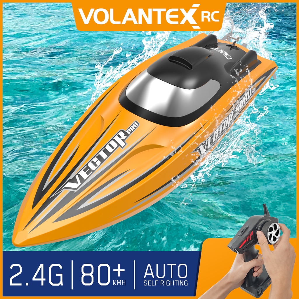 VOLANTEXRC RC Boat Control VectorSR80 Pro 2.4GHz High Speed 80km/h Brushless Radio Controlled ...