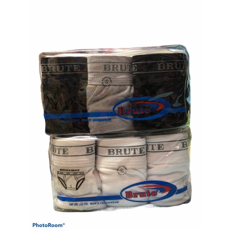 Brute Mens original Brief 3pcs size 28 to 40 | Shopee Philippines