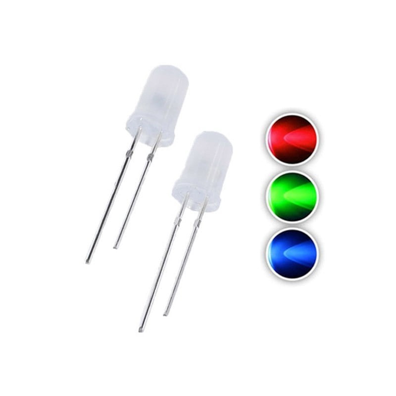 Diffused RGB Tri-Color Slow Flashing LED 5mm 2pin | Shopee Philippines
