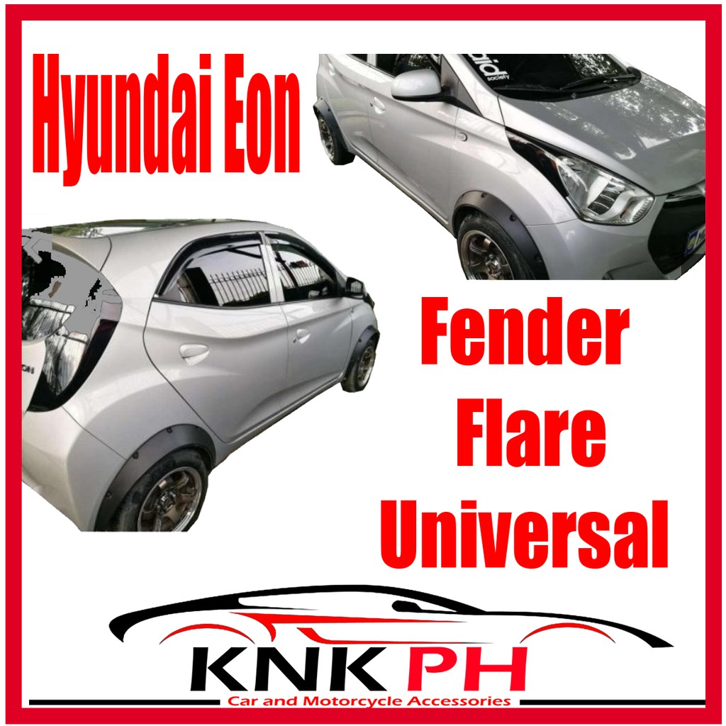 Hyundai Eon Fender Flare Universal Flexible Kit Arch Wheel Eyebrow ...