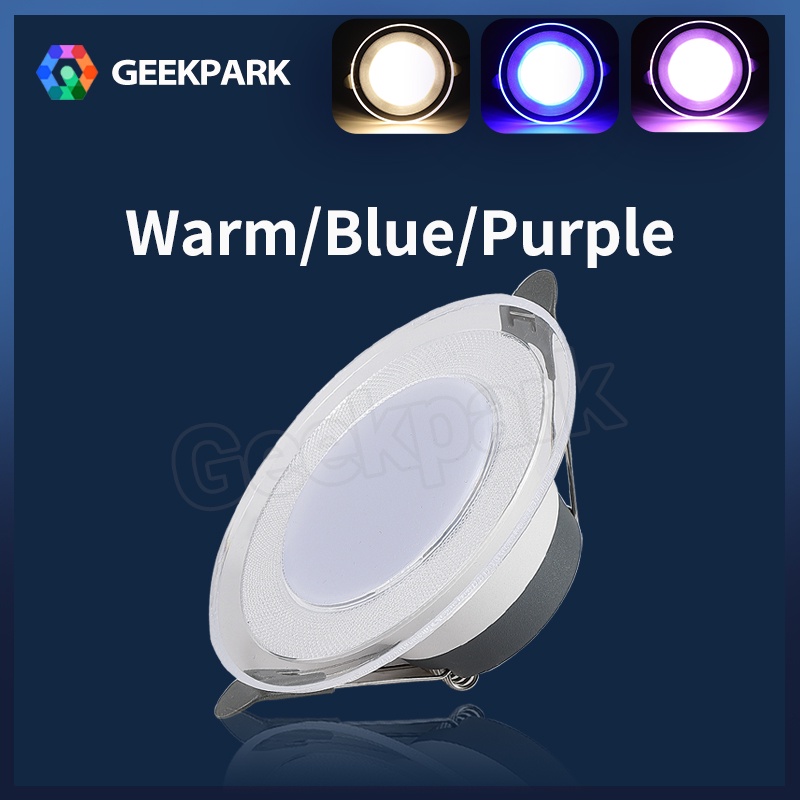 Geekpark Tri colors LED Pin light for Ceiling 7 Watts 4 Inches ...