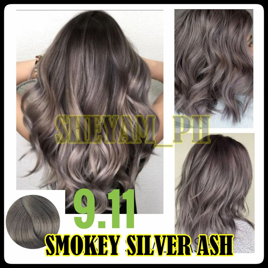 BREMOD 9.11 SMOKEY SILVER ASH - SET - WITH OXIDIZING/DEVELOPING CREAM ...