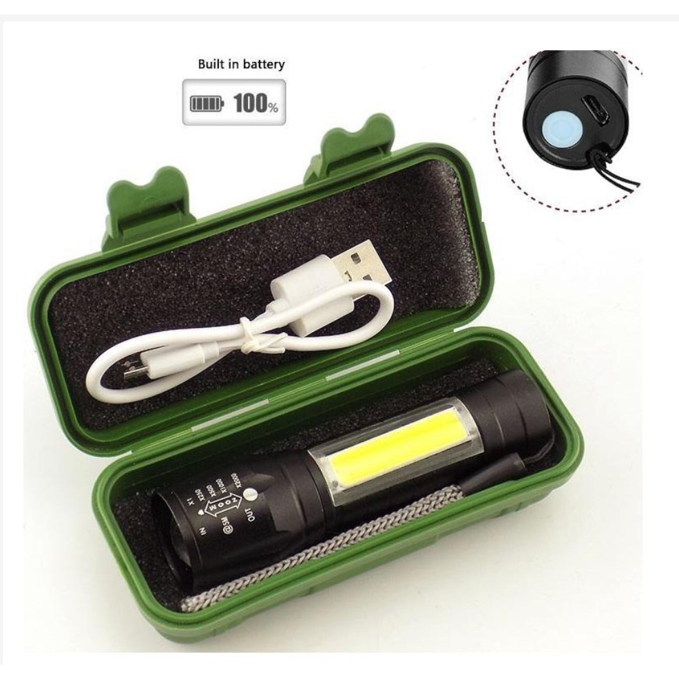 XPE+POLICE CREE MINI LED FLASHLIGHT ENERGYSAVINGRECHARGEABLE WATERPROOF ...