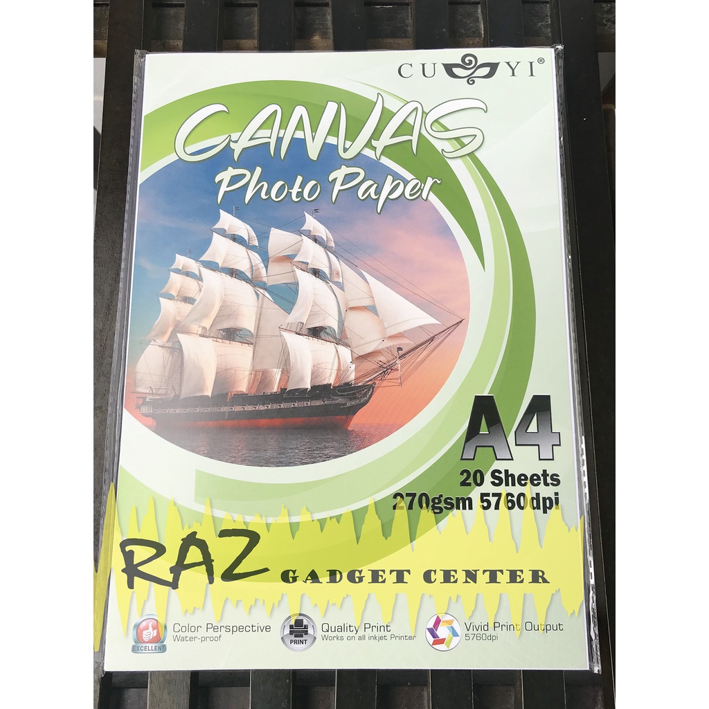 CUYI A4 Size Canvas Photo Paper 270G | Shopee Philippines