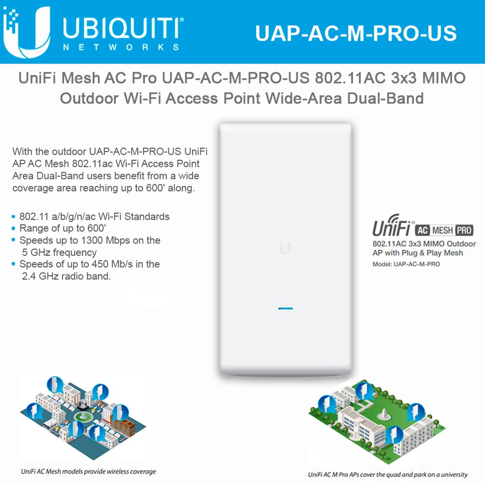 Ubiquiti UAP-AC-M-Pro | Access Point AC Mesh Pro | Shopee Philippines