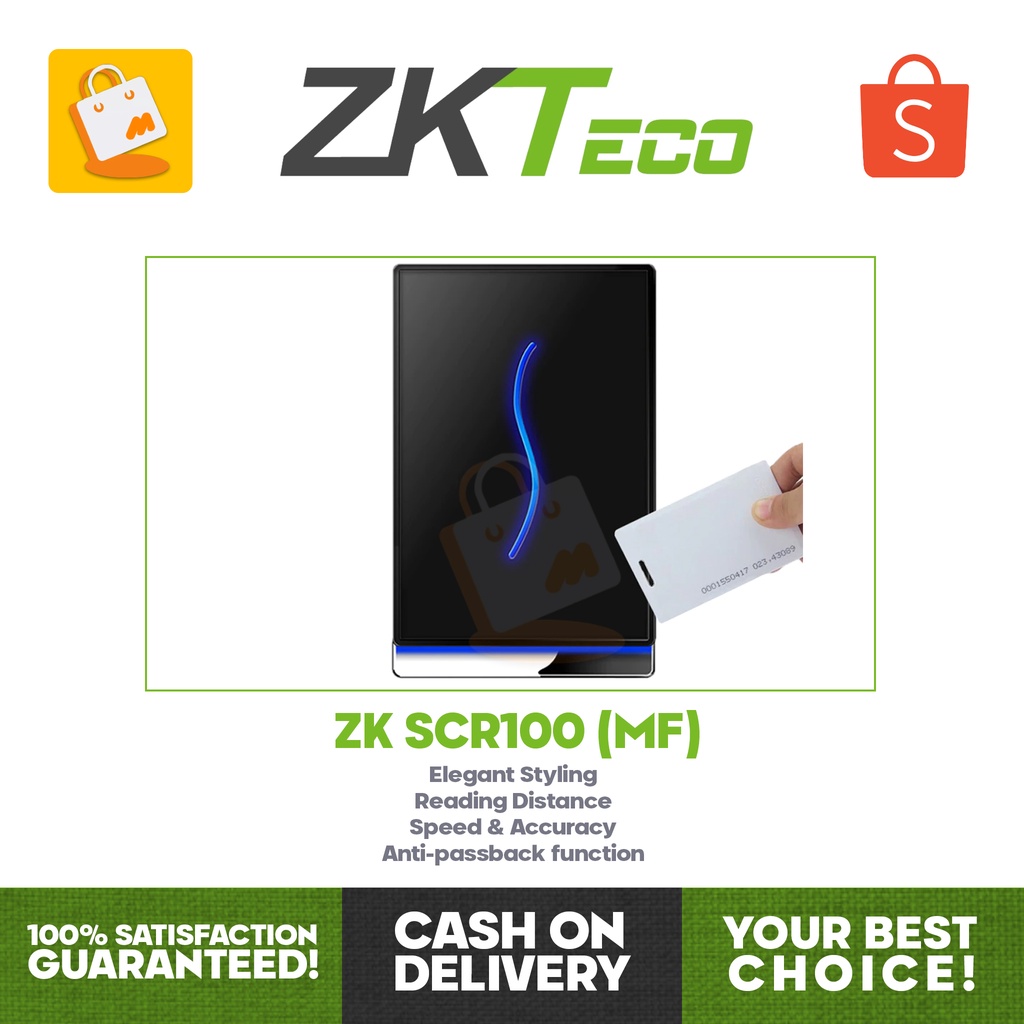 ZKteco SCR100 (MF) Access control terminal | Shopee Philippines