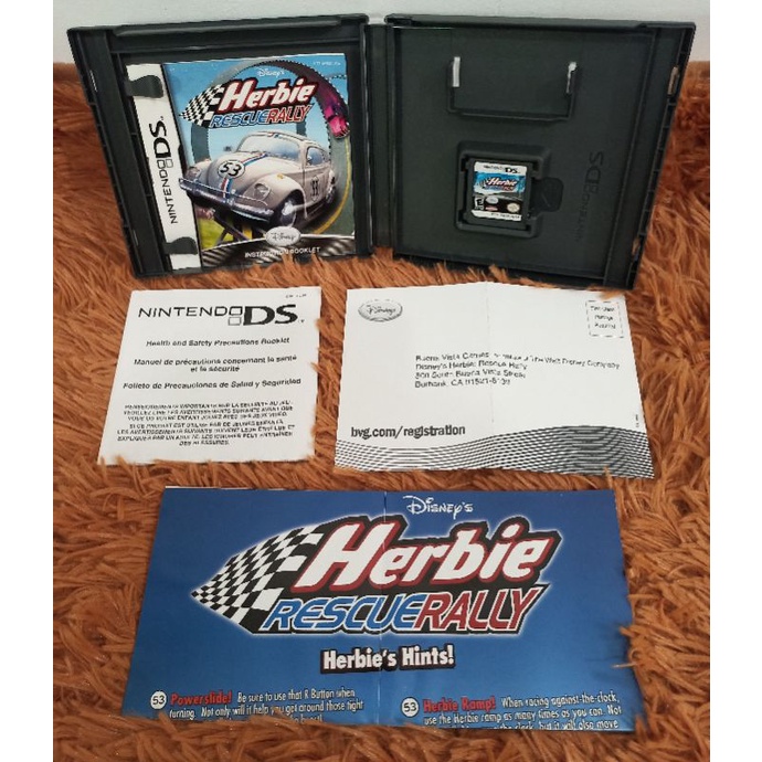 Nintendo DS Herbie Rescue Rally w/ Reversible Poster (Original US ...