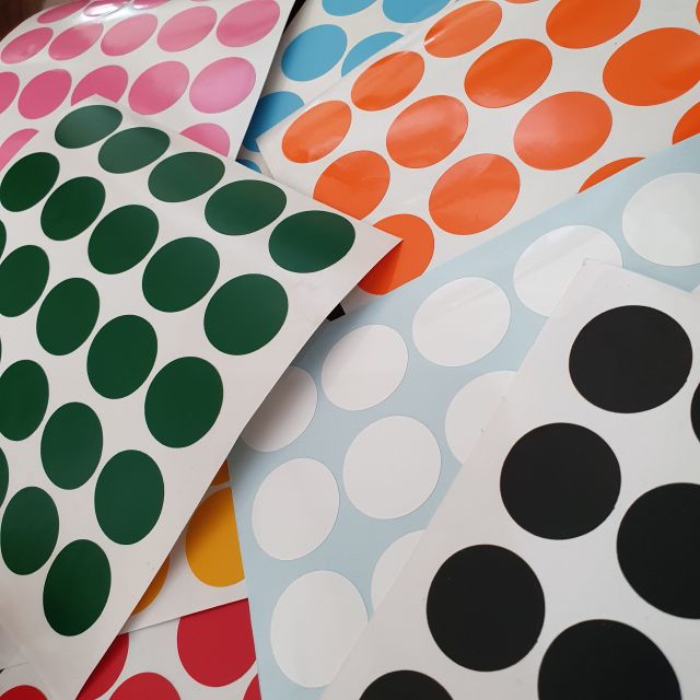 Vinyl stickers Dot design 25's | Shopee Philippines