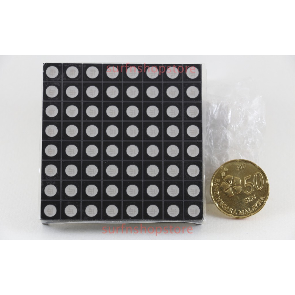 Common Anode Full Color 8 x 8 5mm RGB LED Dot Matrix ( 6 cm x 6 cm ...