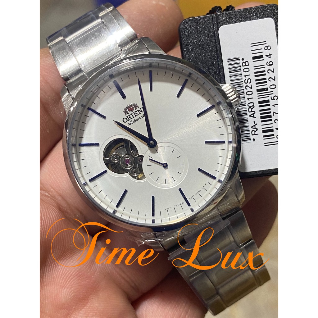 ORIENT MEN'S SILVER AUTOMATIC RA AR0102S10B OPEN HEART SUB DIAL ...