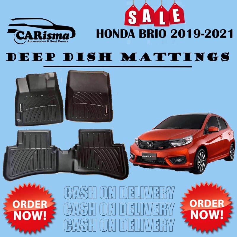HONDA BRIO DEEP DISH MATTINGS 2019-2021 | Shopee Philippines