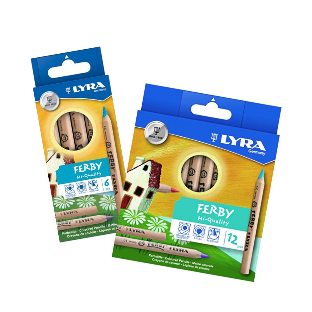 Jumbo Wooden Colored Pencils Short LYRA Ferby | Shopee Philippines