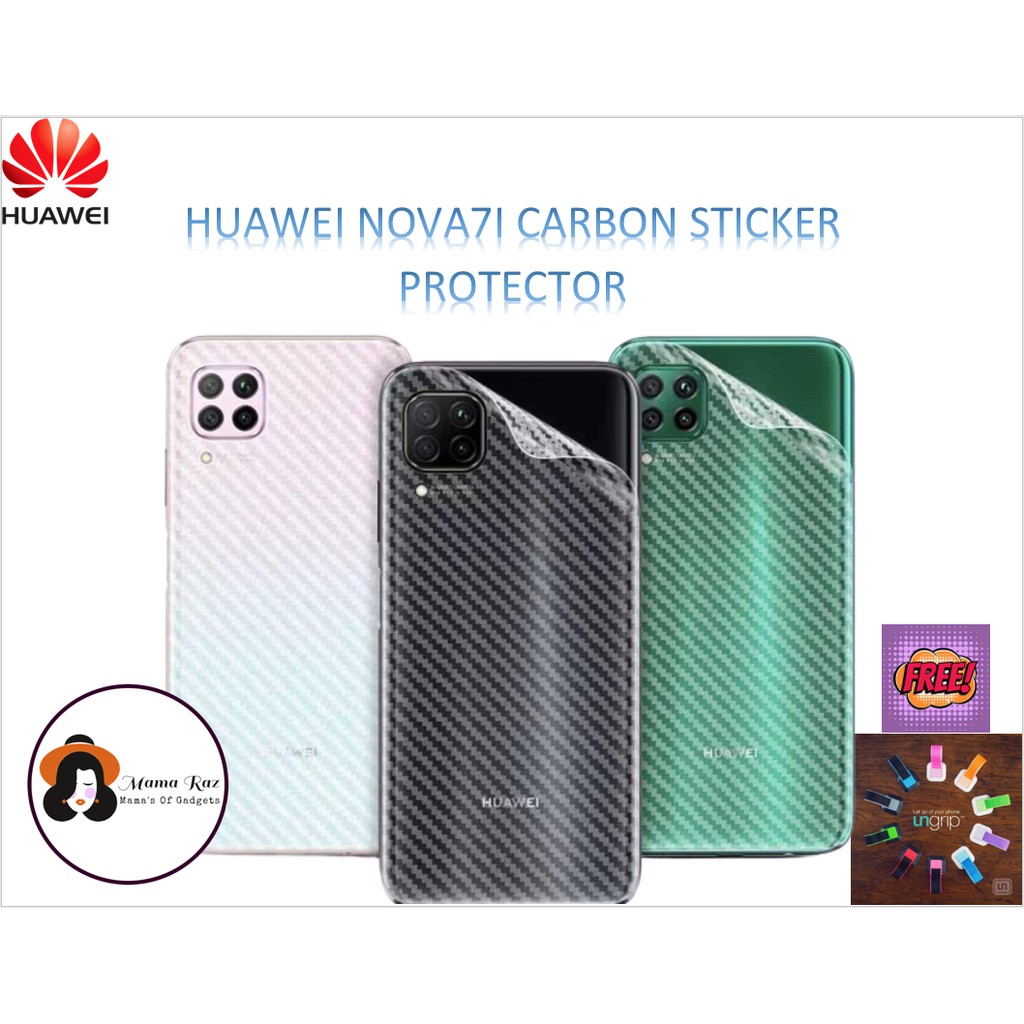 Huawei Nova 7i Carbon Back Sticker Protector | Shopee Philippines