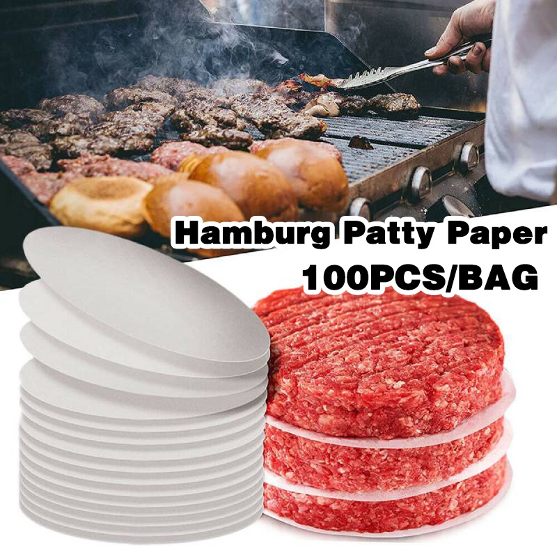 100pcs Hamburg Patty Paper Burger Paper 11.5cm Round | Shopee Philippines